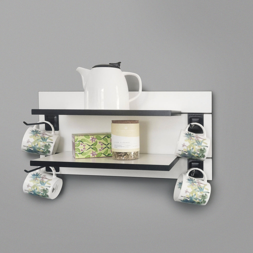 600mm Backpanel 2 lines with 2 400mm Shelves & 4 Prongs | FITnFLOAT ...